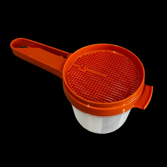 Tupperware | Kitchen | Vintage Orange Tupperware Sift It Hand Held ...